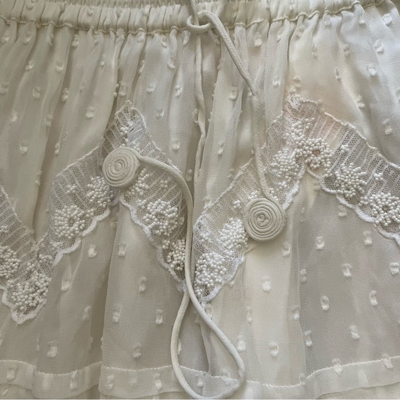 Rococo Sand | Skirts | Nwt Rococo Sand Selene Beaded Embellished White ...